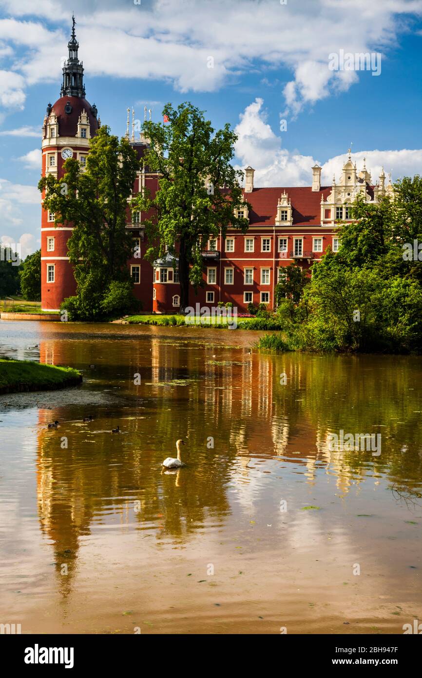 Europe, Germany, Muskau Park / Park Muzakowski / Muskauer Park - castle ...