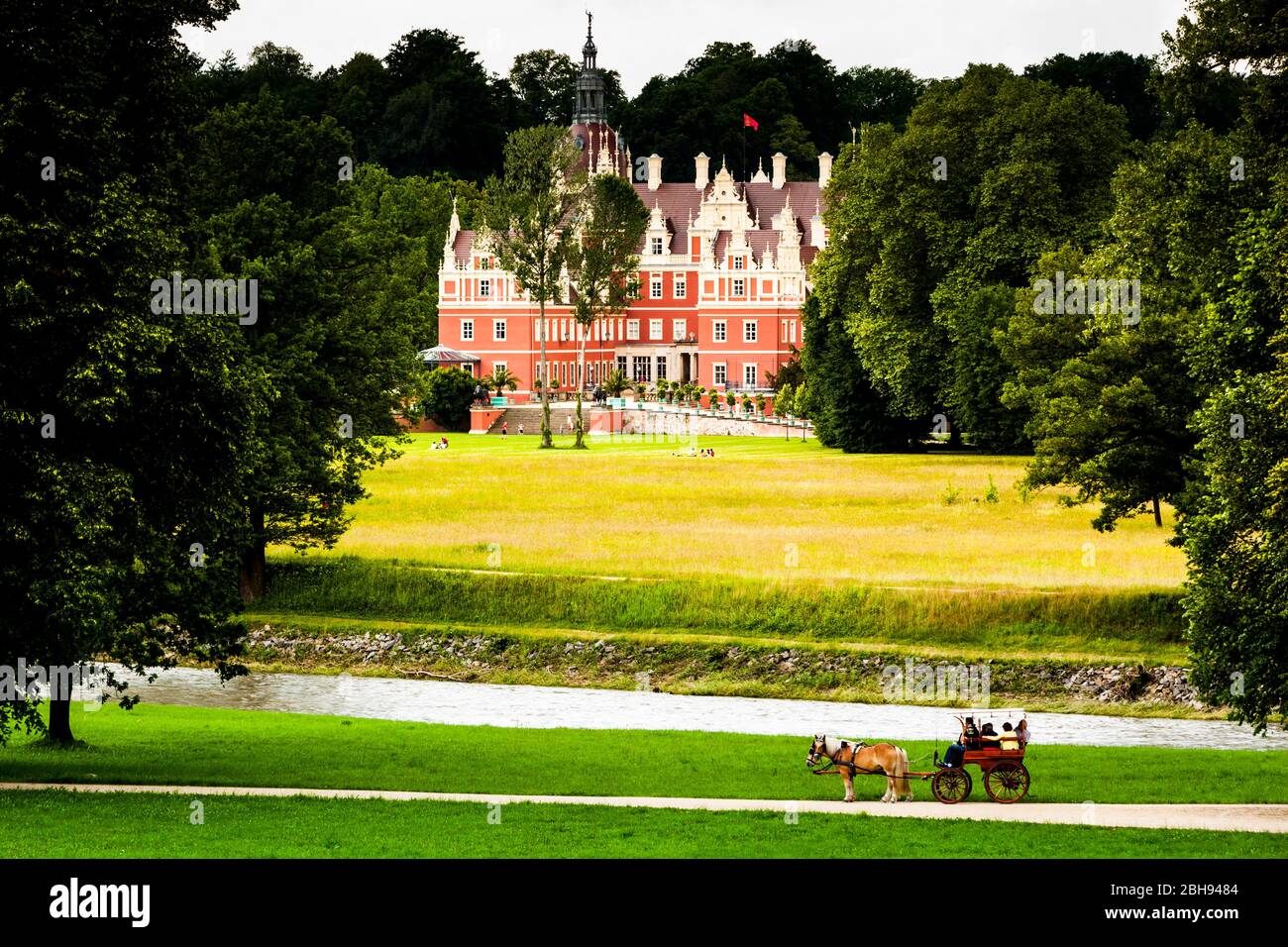 Europe, Germany, Muskau Park / Park Muzakowski / Muskauer Park - castle ...