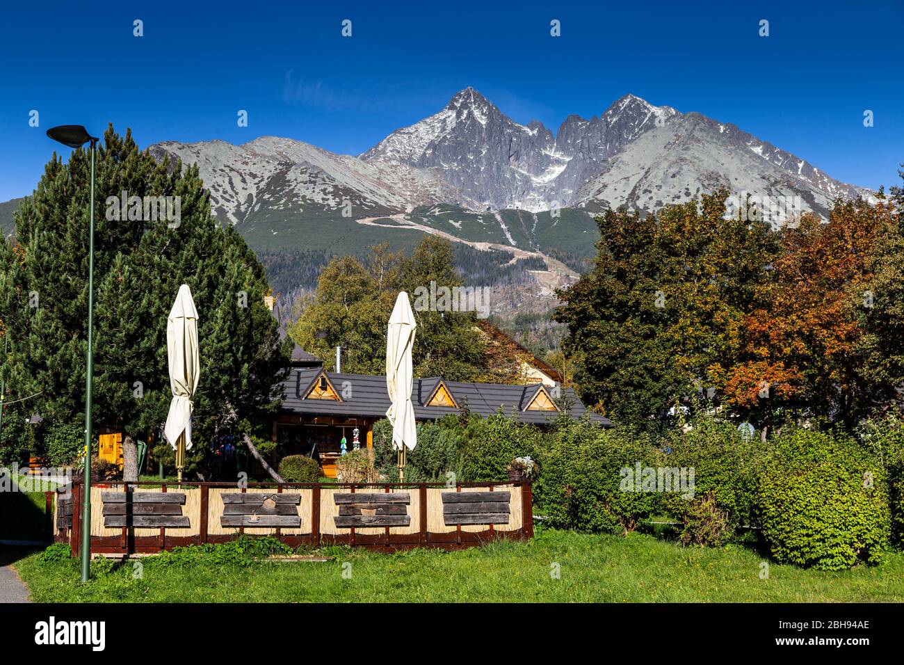 Europe, Slovakia, Tatrzanska Lomnica / Tatranská Lomnica Stock Photo ...