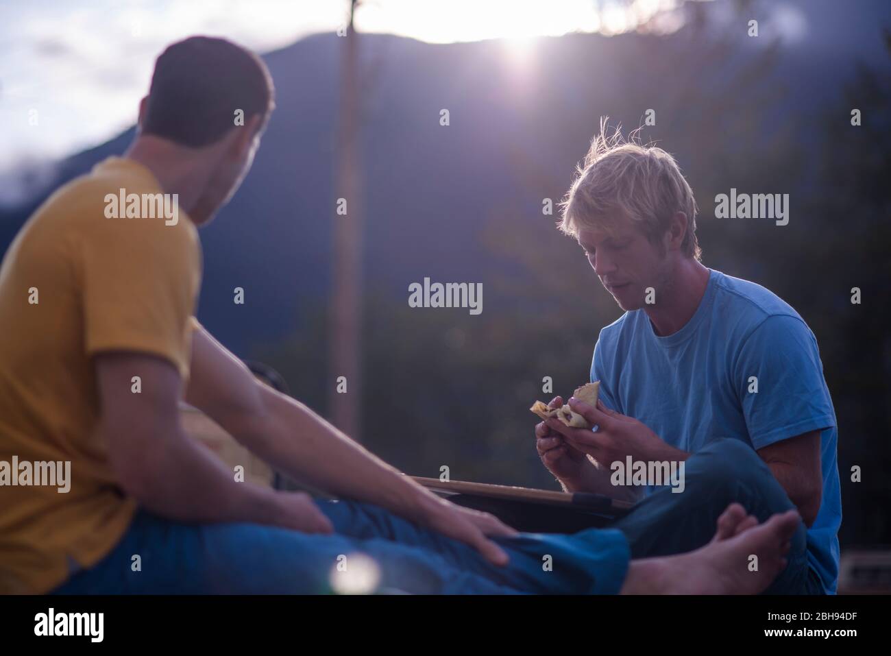 Two men on roof hi-res stock photography and images - Alamy