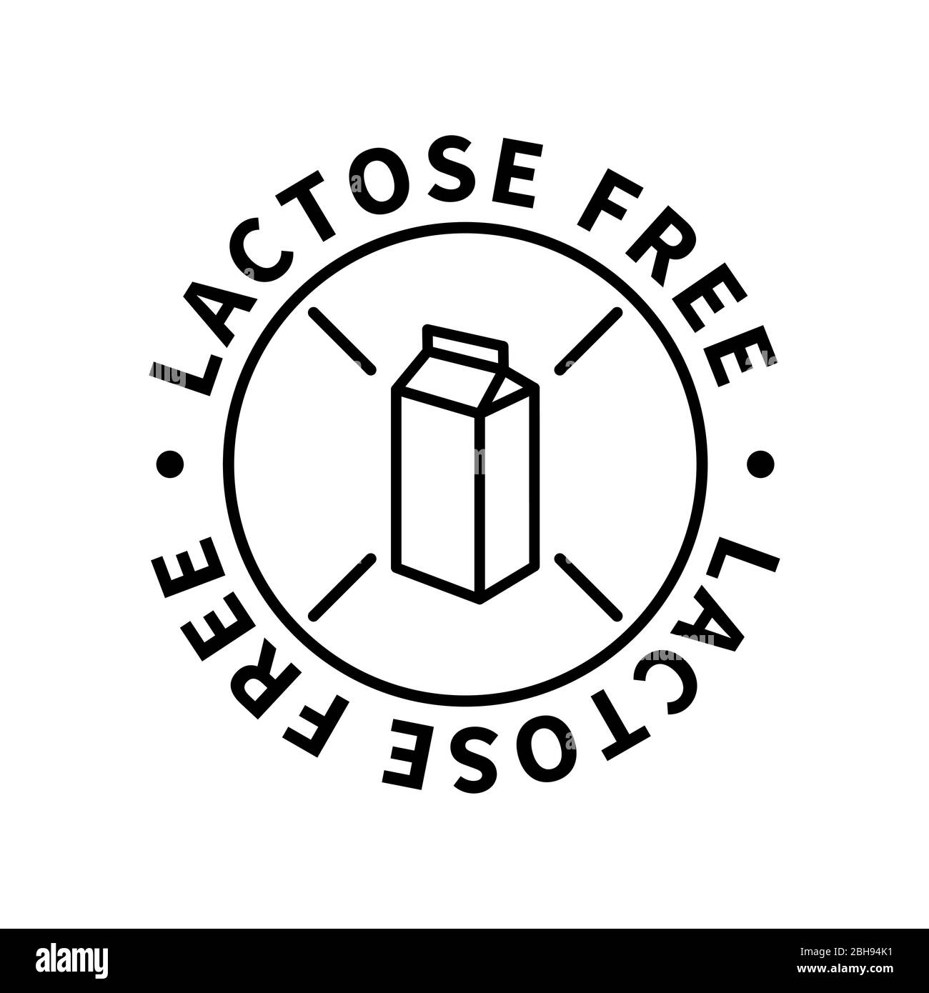 Lactose intolerance sign on white hi-res stock photography and images ...