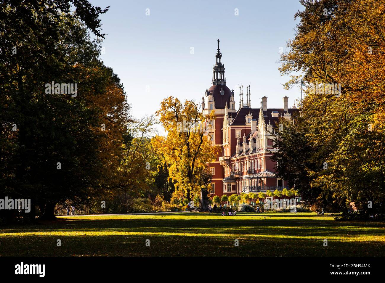 Europe, Germany, Muskau Park / Park Muzakowski / Muskauer Park - castle ...