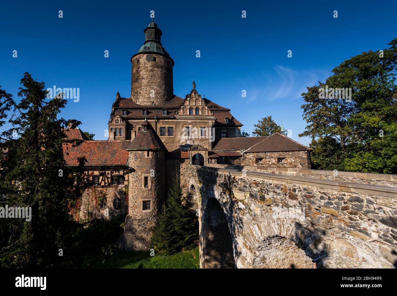 Europe, Poland, Lower Silesia, Czocha castle / Tzschocha Stock Photo ...