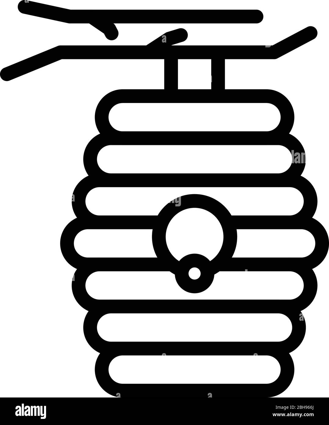 Branch bee hive Black and White Stock Photos & Images - Alamy