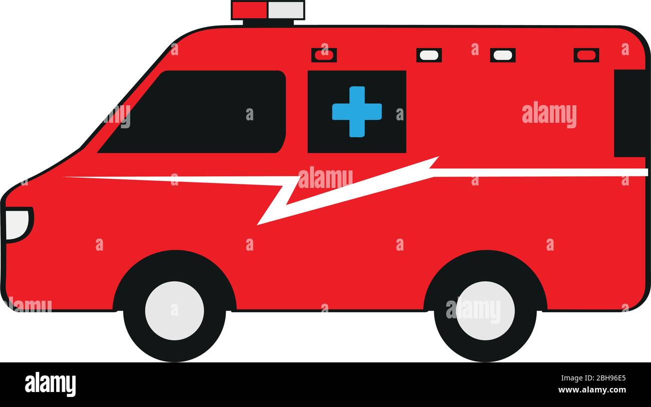 Sticker of an ambulance icon Stock Vector Image & Art - Alamy