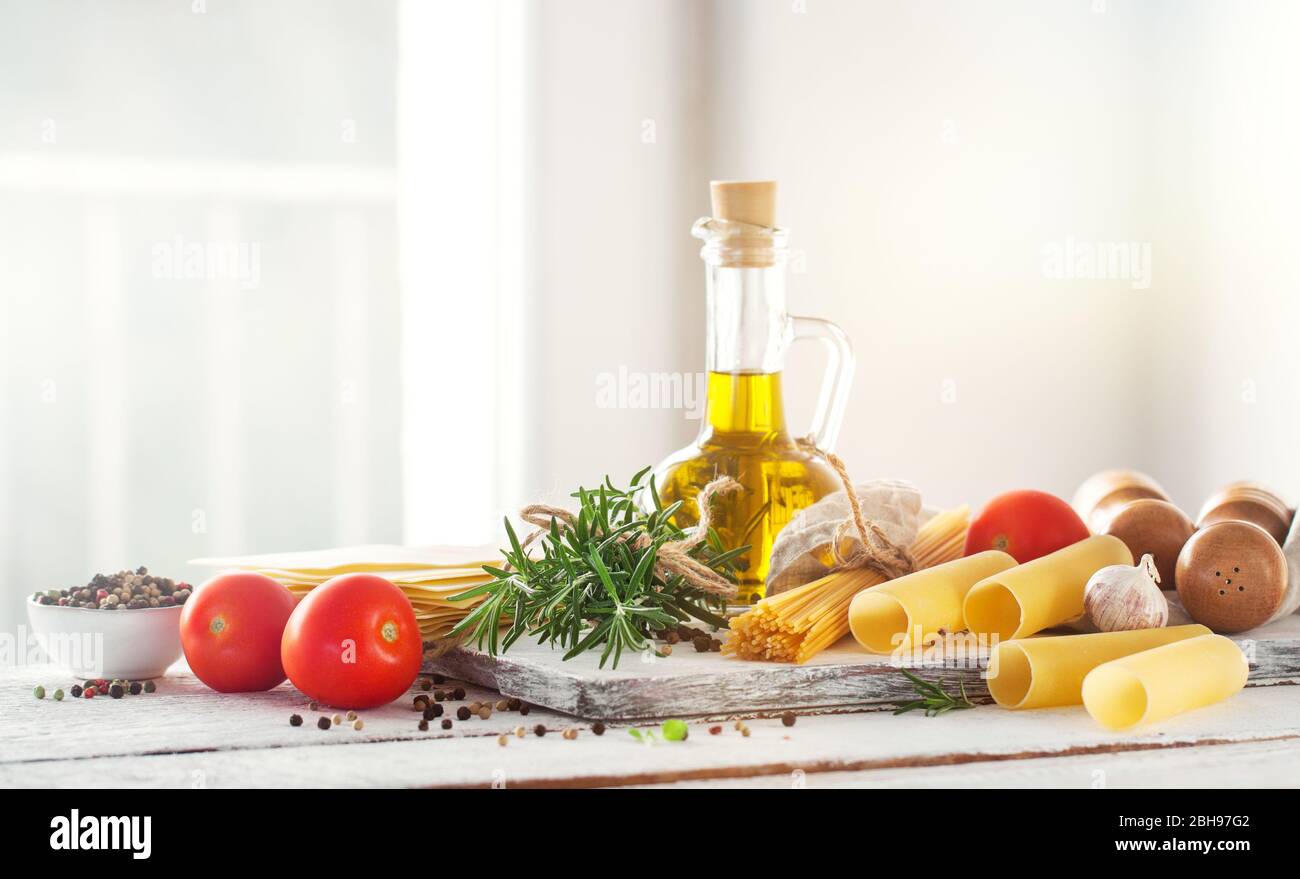 Healthy ingredients on table hi-res stock photography and images - Alamy