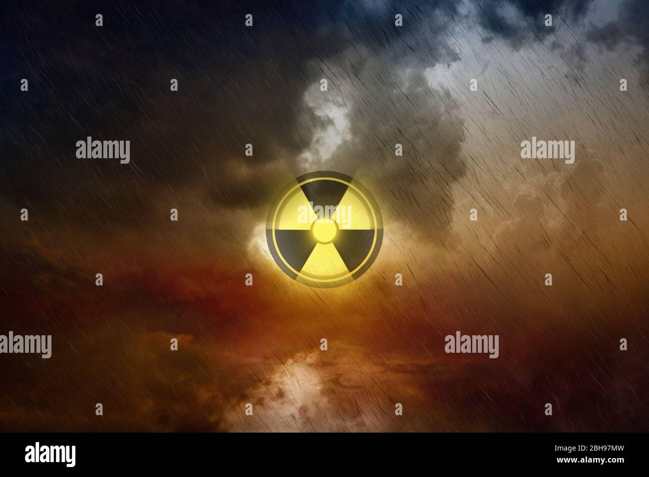 Dramatic scientific background - nuclear fallout, hazardous accident ...