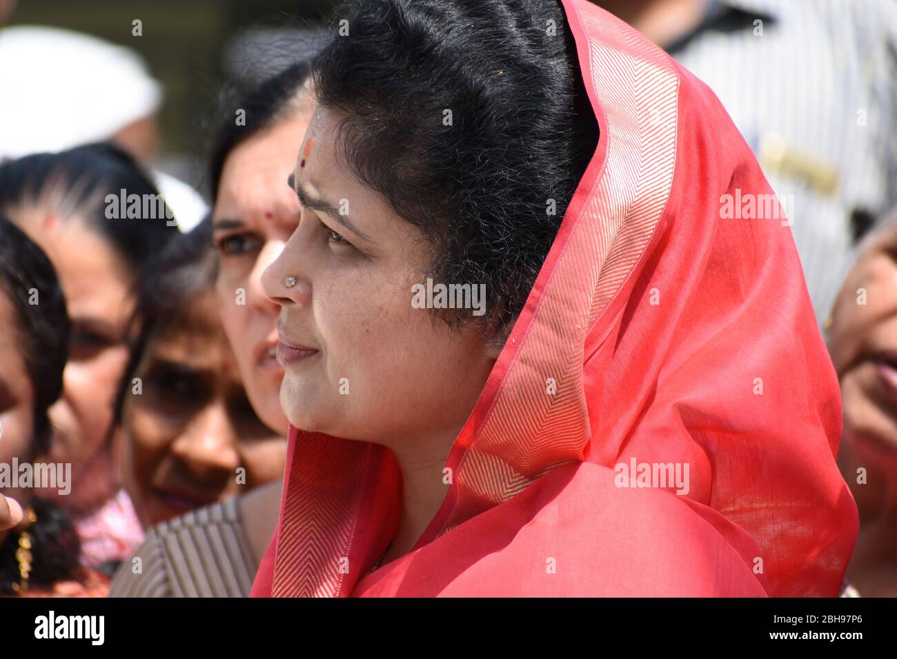 Krishna Gaur ji BJP pradesh mantri and EX mayor tree plantation Stock ...