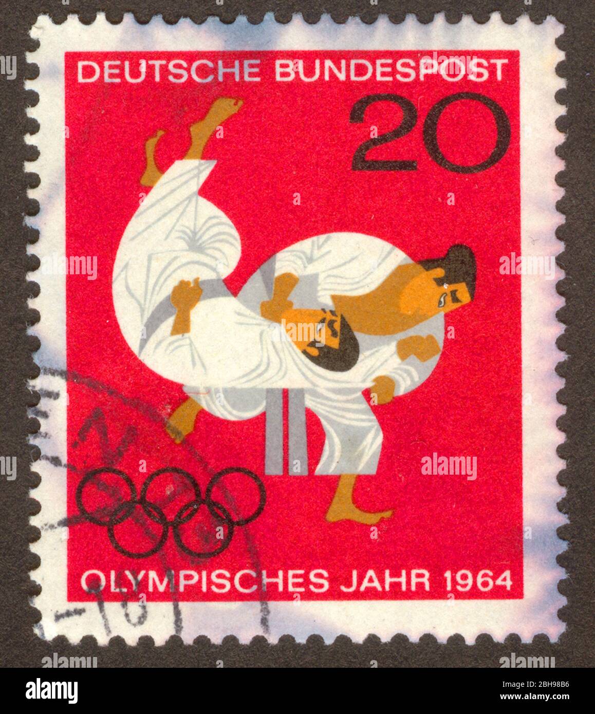 GERMANY -CIRCA 1964: Struggle of two sportsmen, circa 1964 Stock Photo ...