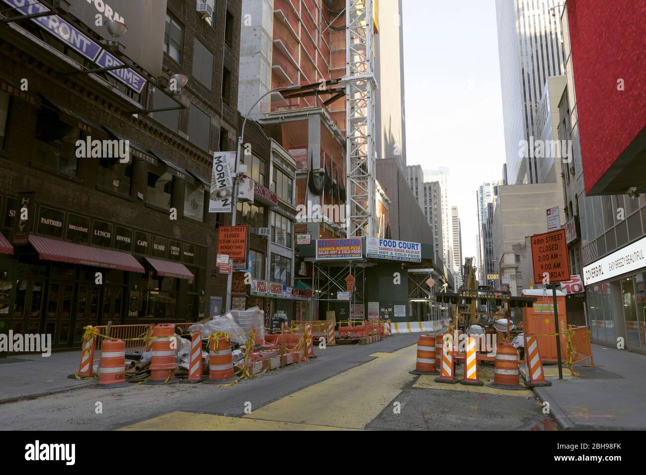 An abandoned construction site in midtown, Times Square, New York Stock ...