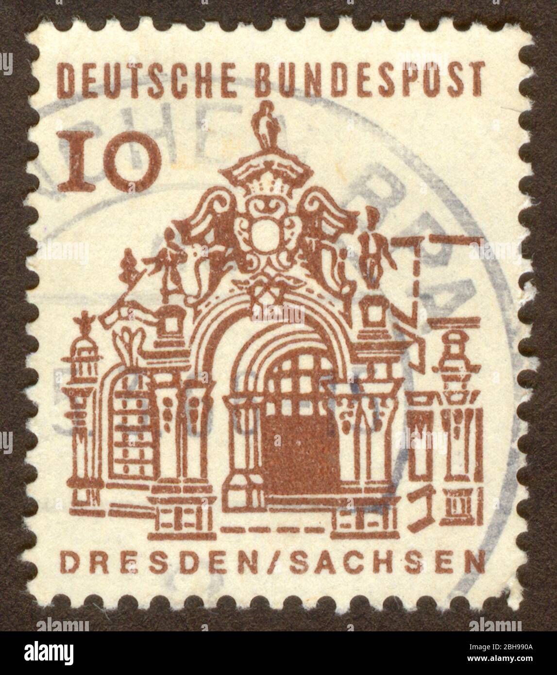 GERMANY -CIRCA 1964: Dresden is the capital city of the Free State of ...