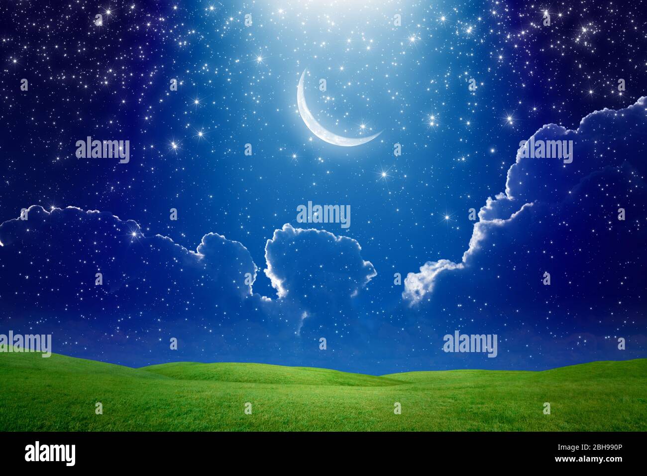 Dark Crescent Moon Wallpaper