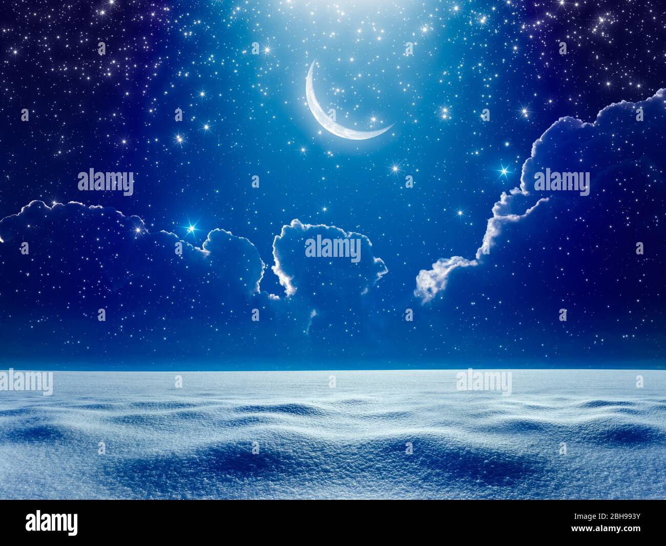 Cold Winter Night Background