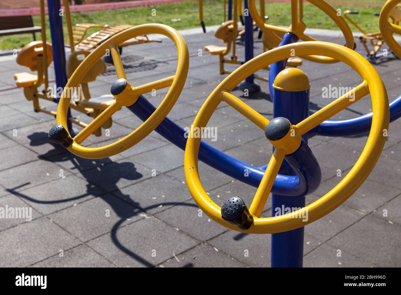 outdoor gymnastics training device Stock Photo - Alamy
