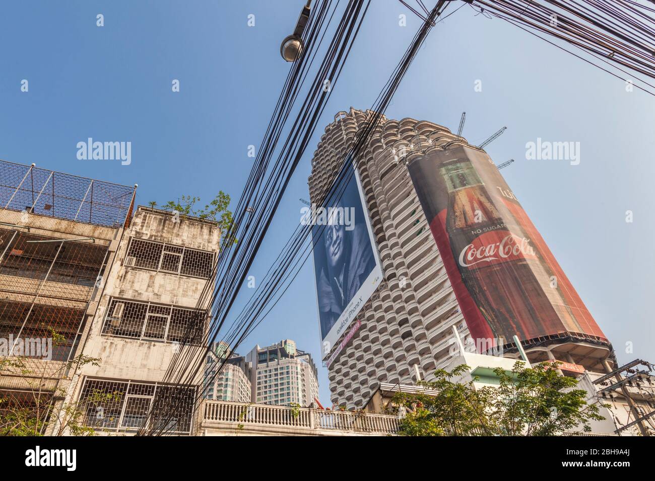 Thailand, Bangkok, Riverside Area, Sathorn Unique Tower, also known as ...