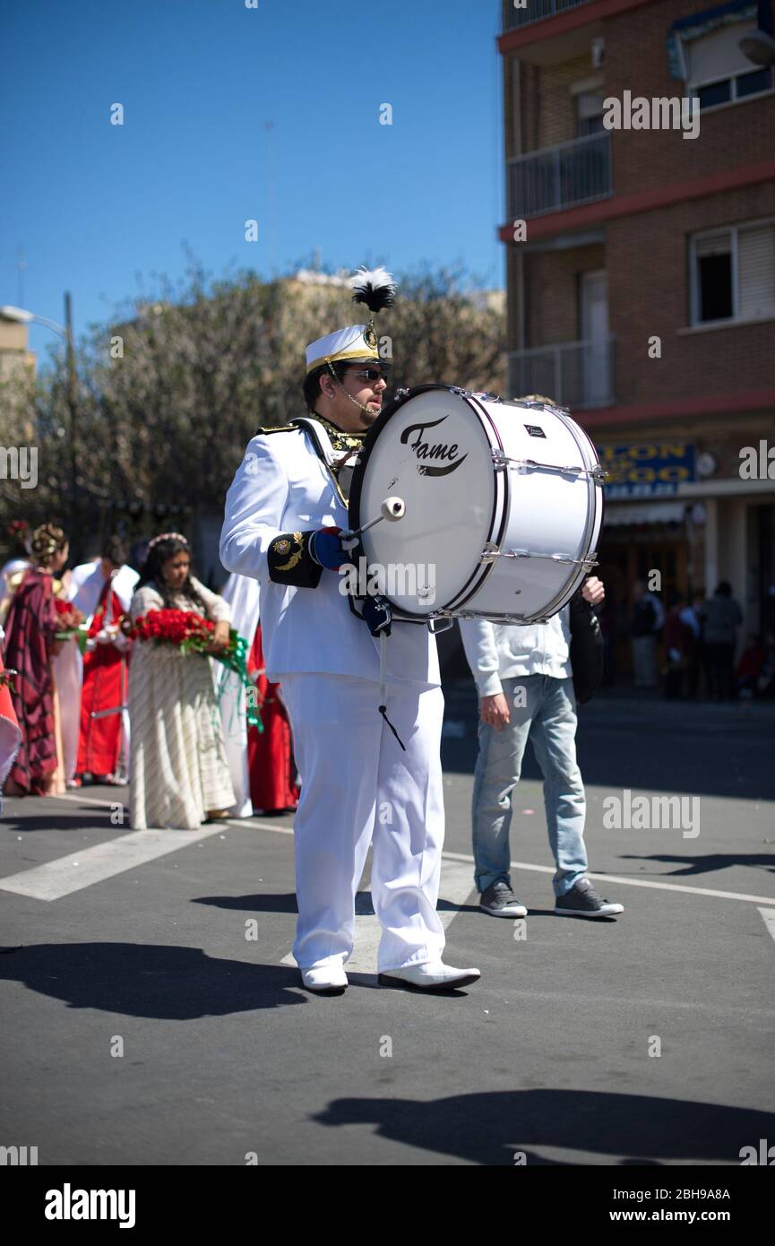 Easter Sunday parade of Holy Week Valencia Stock Photo - Alamy