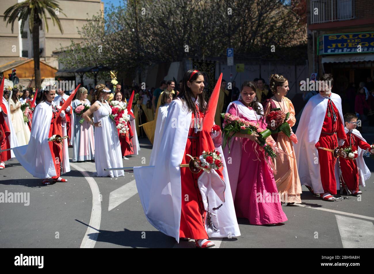 Easter Sunday parade of Holy Week Valencia Stock Photo - Alamy