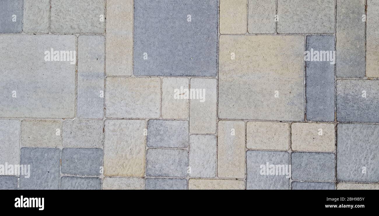 street pavement grey background stone blocks paved road texture Stock ...