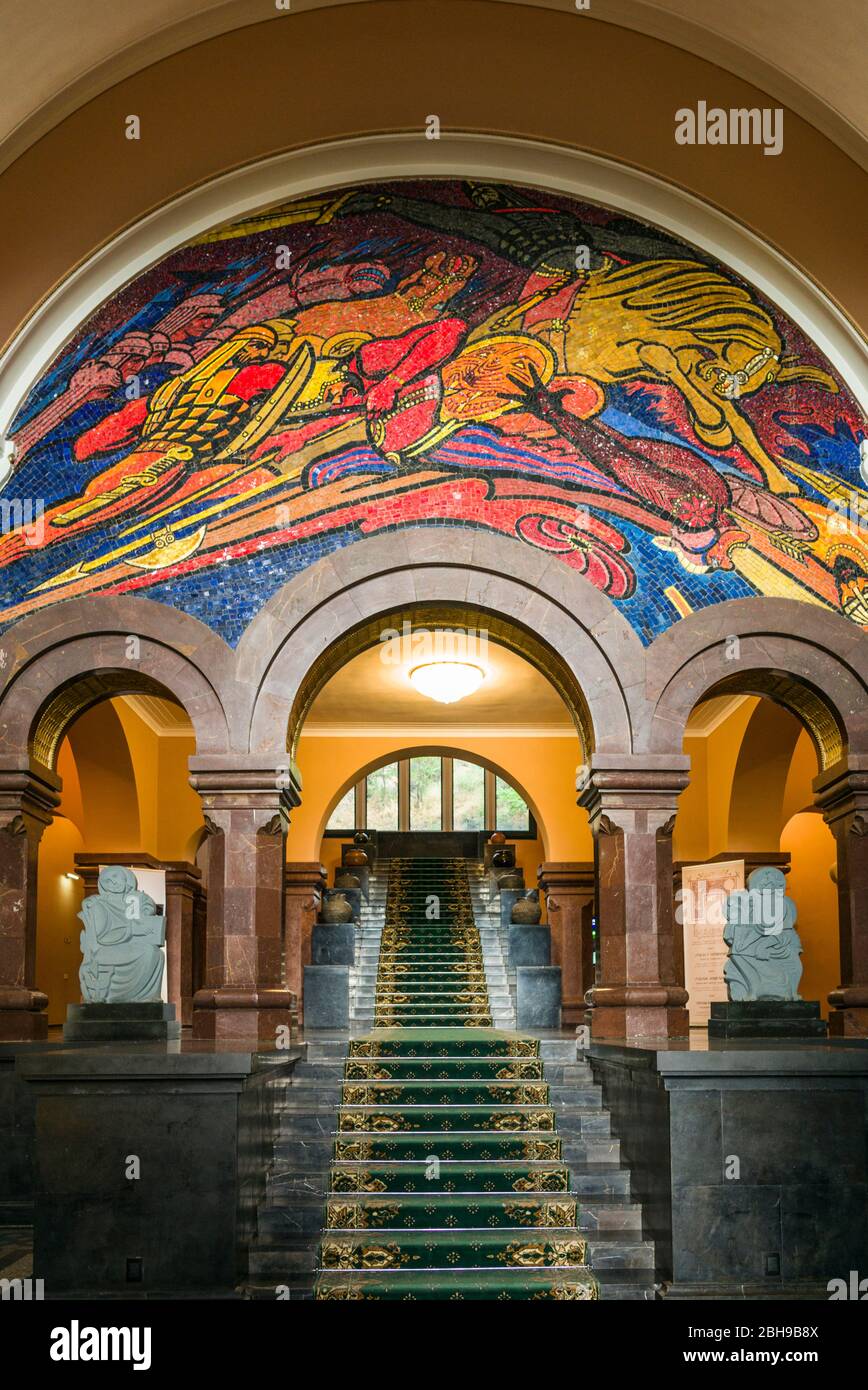Armenia, Yerevan, Matenadaran Library, entrance, ER Stock Photo - Alamy