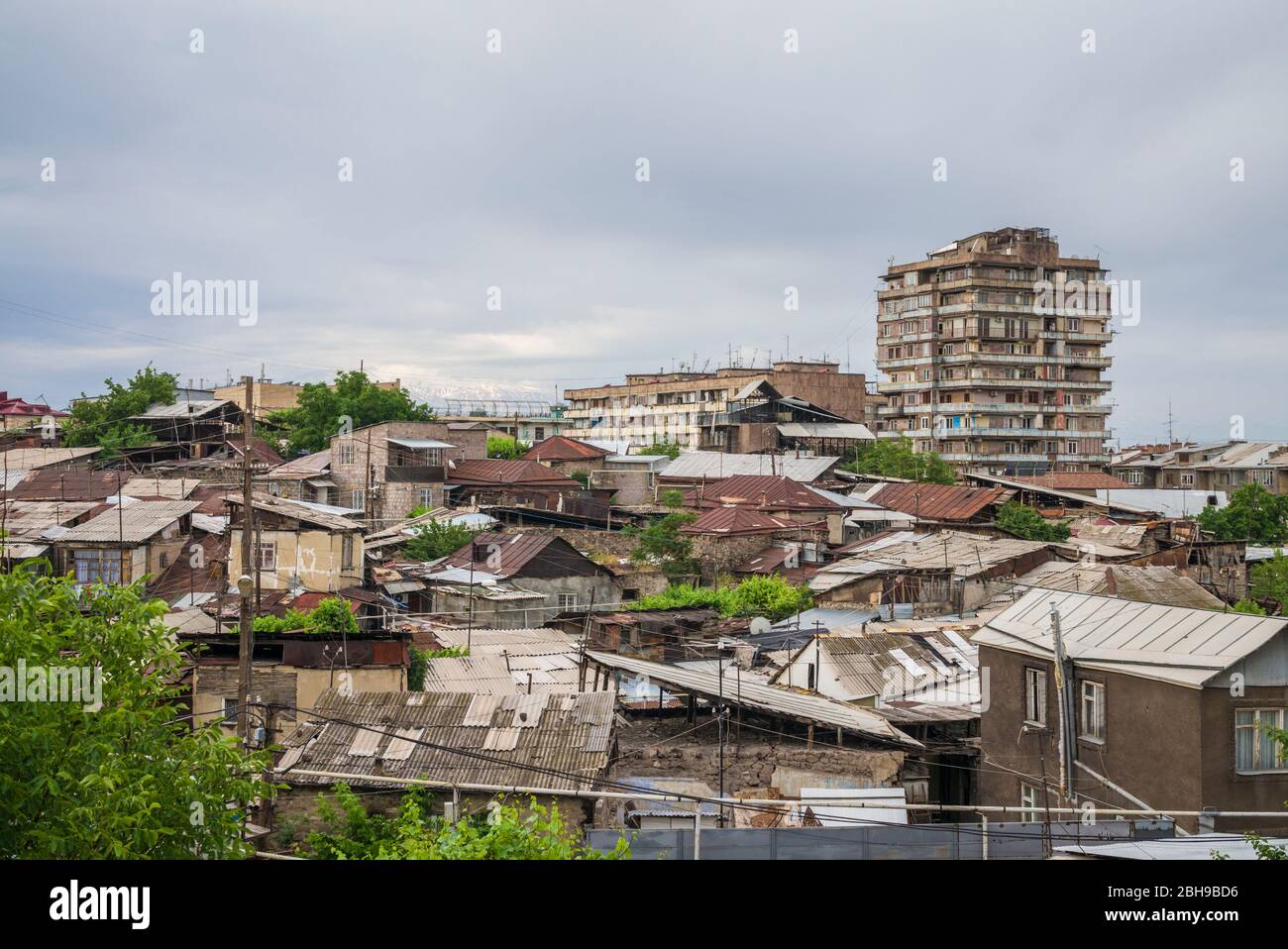 Armenia, Yerevan, city buildings from the south Stock Photo - Alamy