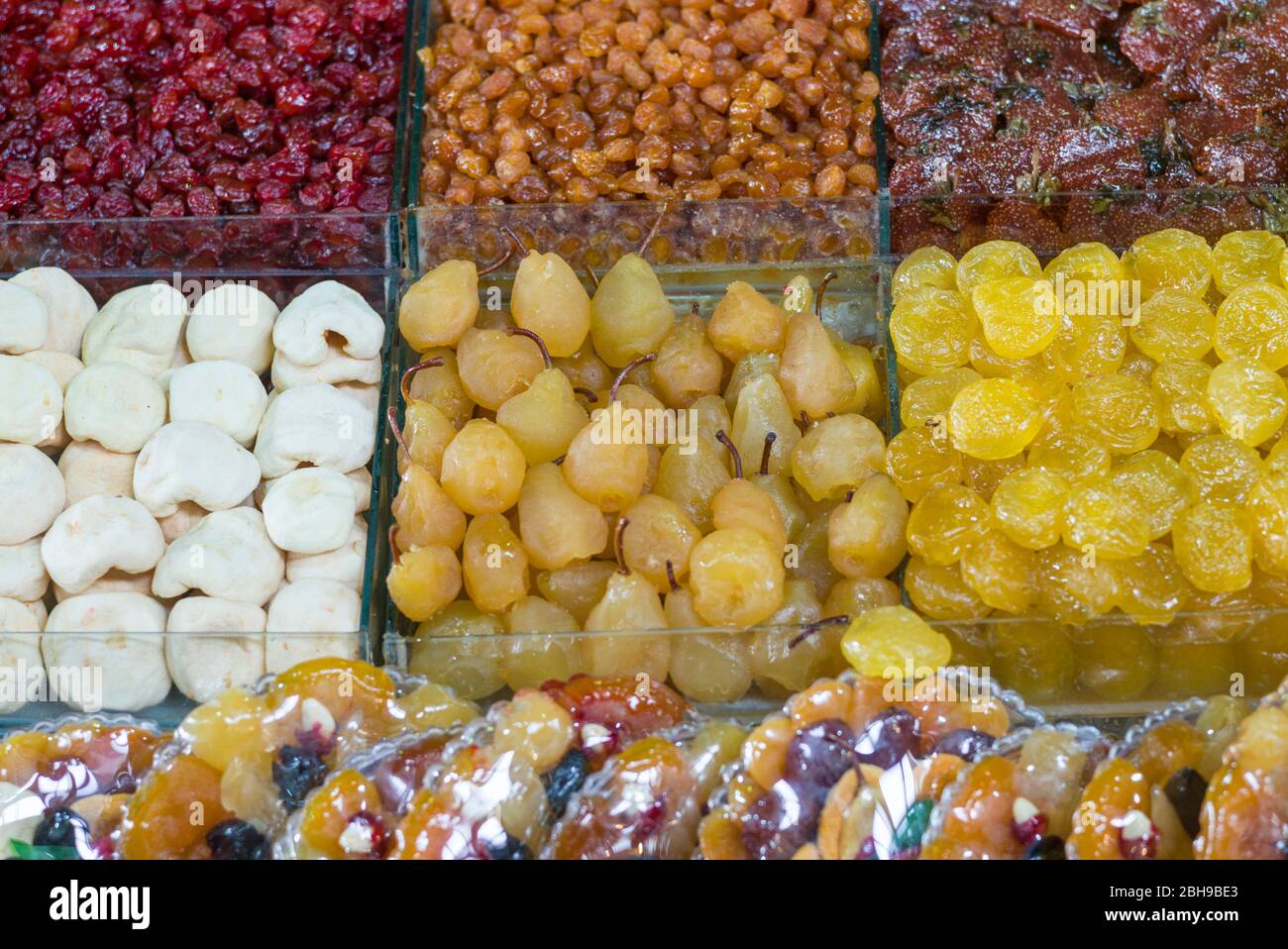 Armenia, Yerevan, G.U.M. Market, food market hall, sweets and ...