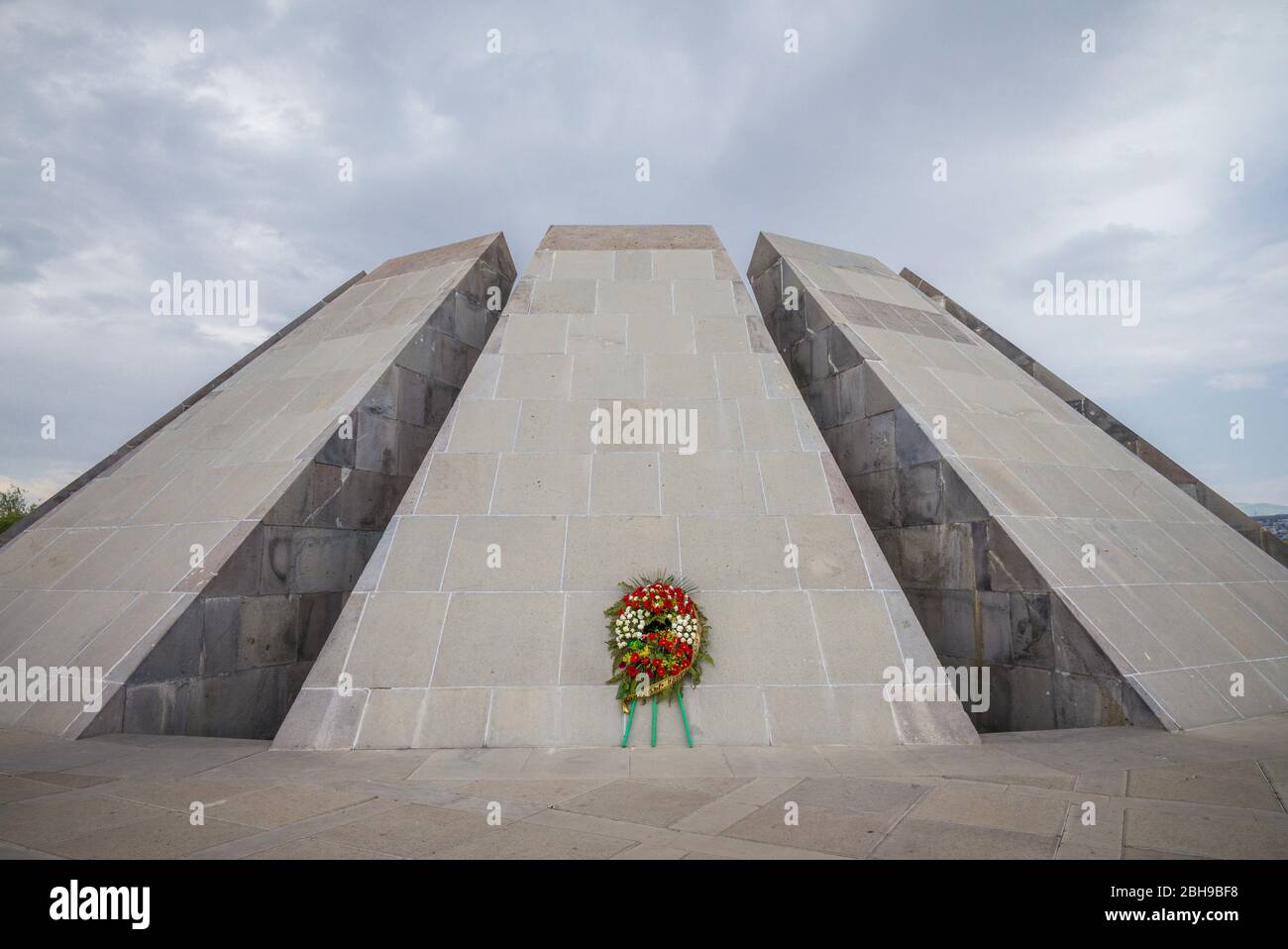 Armenia, Yerevan, Armenian Genocide Memorial, monument to the massacre ...