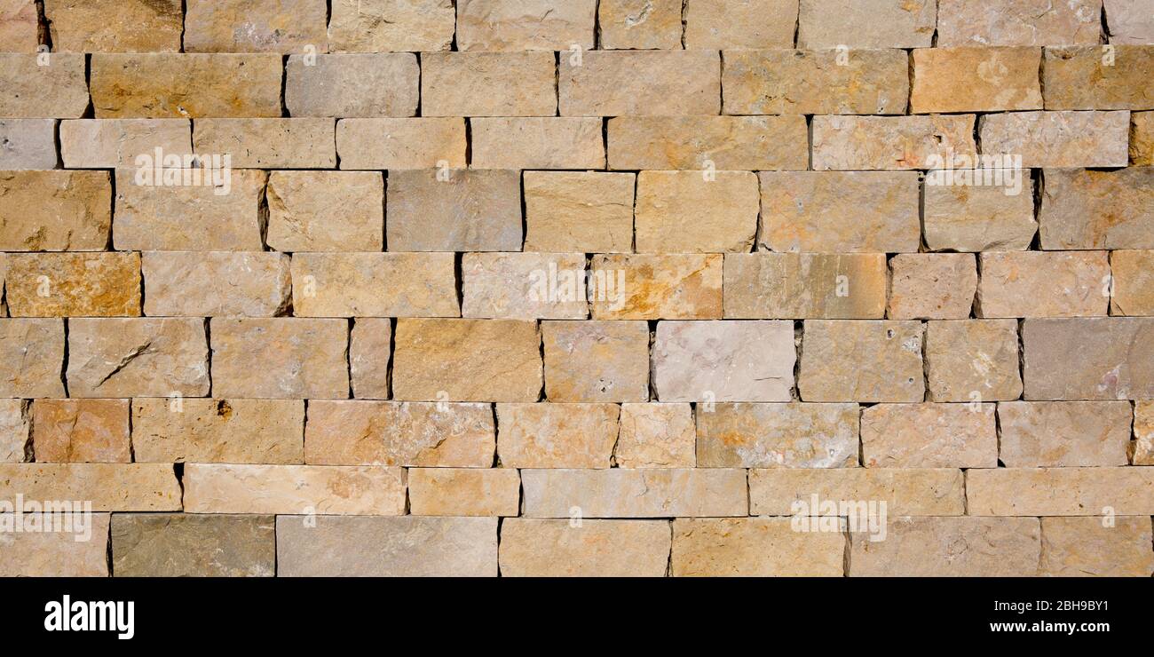 old brick wall texture stripe stone wall pattern sand background Stock ...