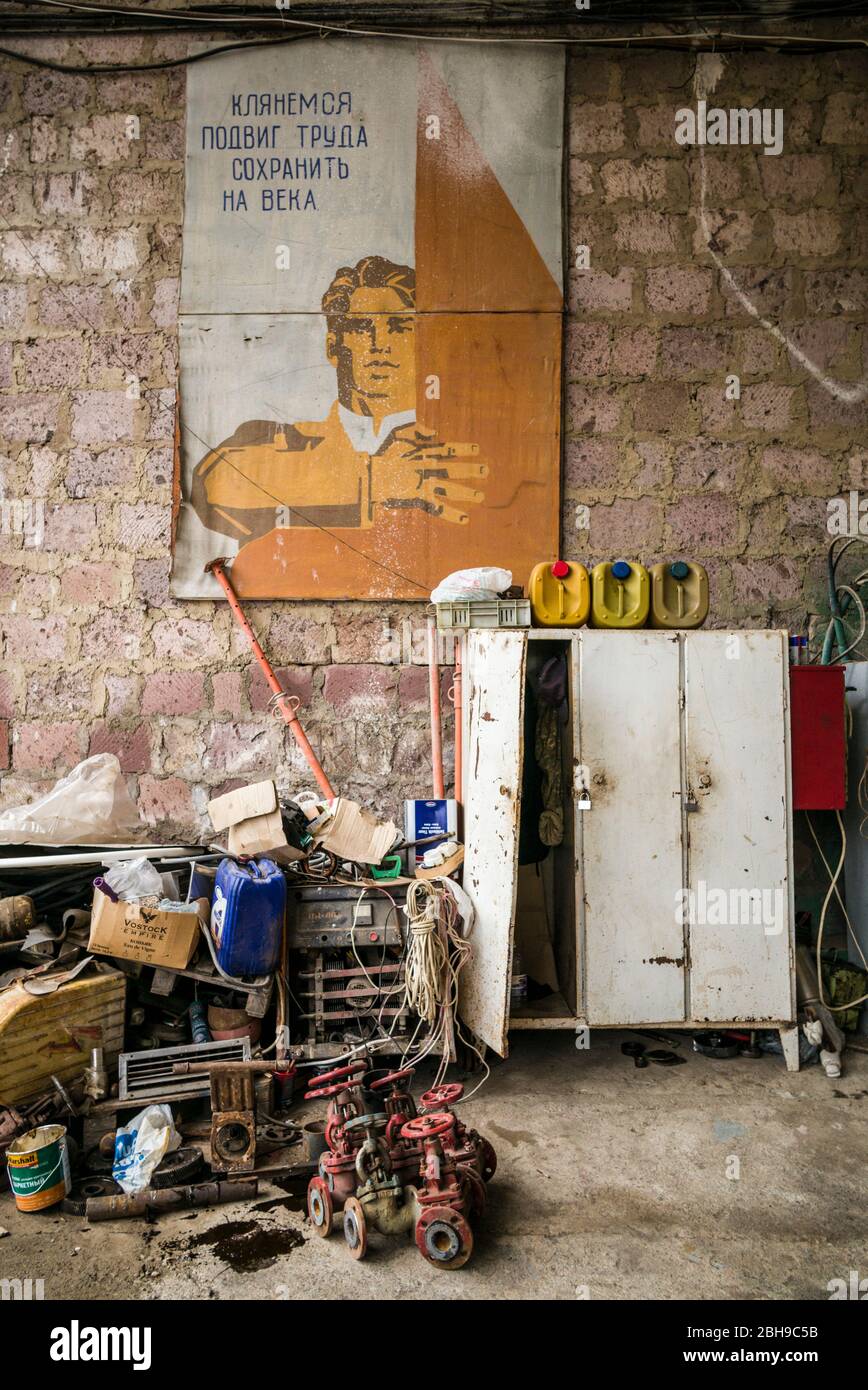 Soviet era labor propaganda poster hi-res stock photography and images ...