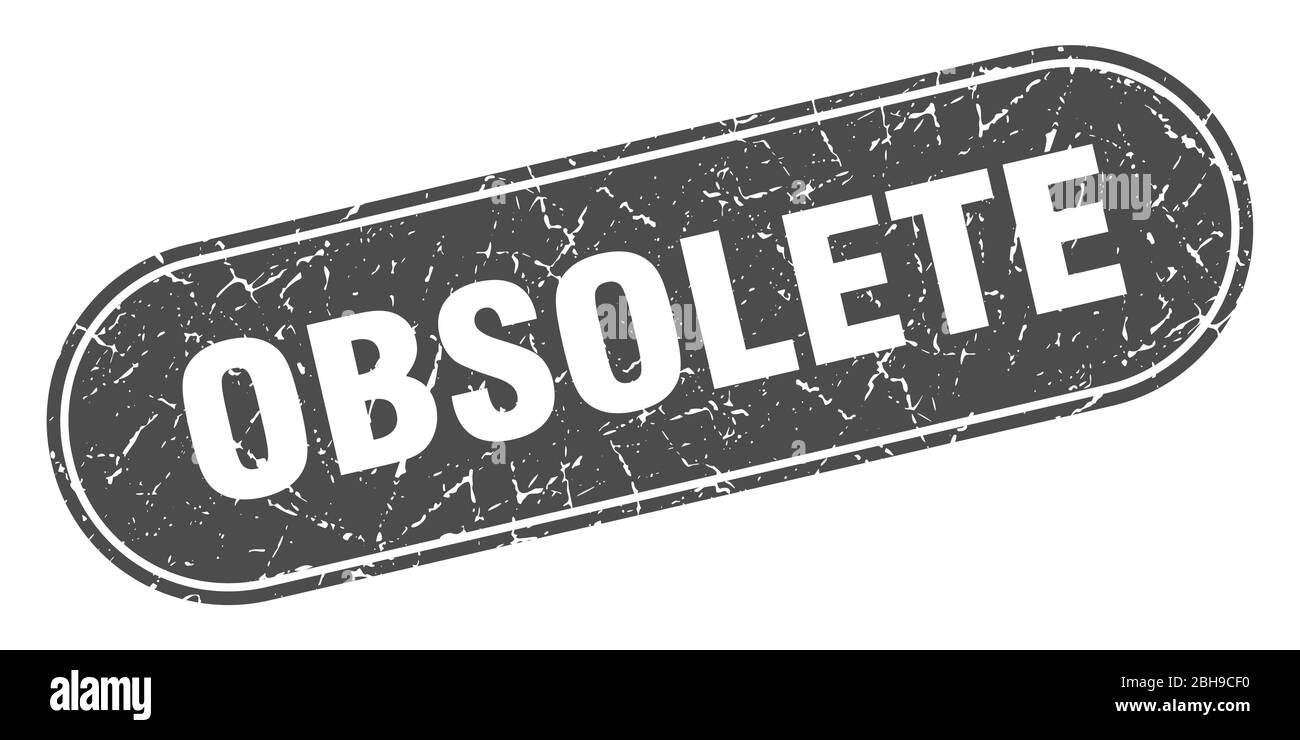 obsolete sign. obsolete grunge black stamp. Label Stock Vector Image ...