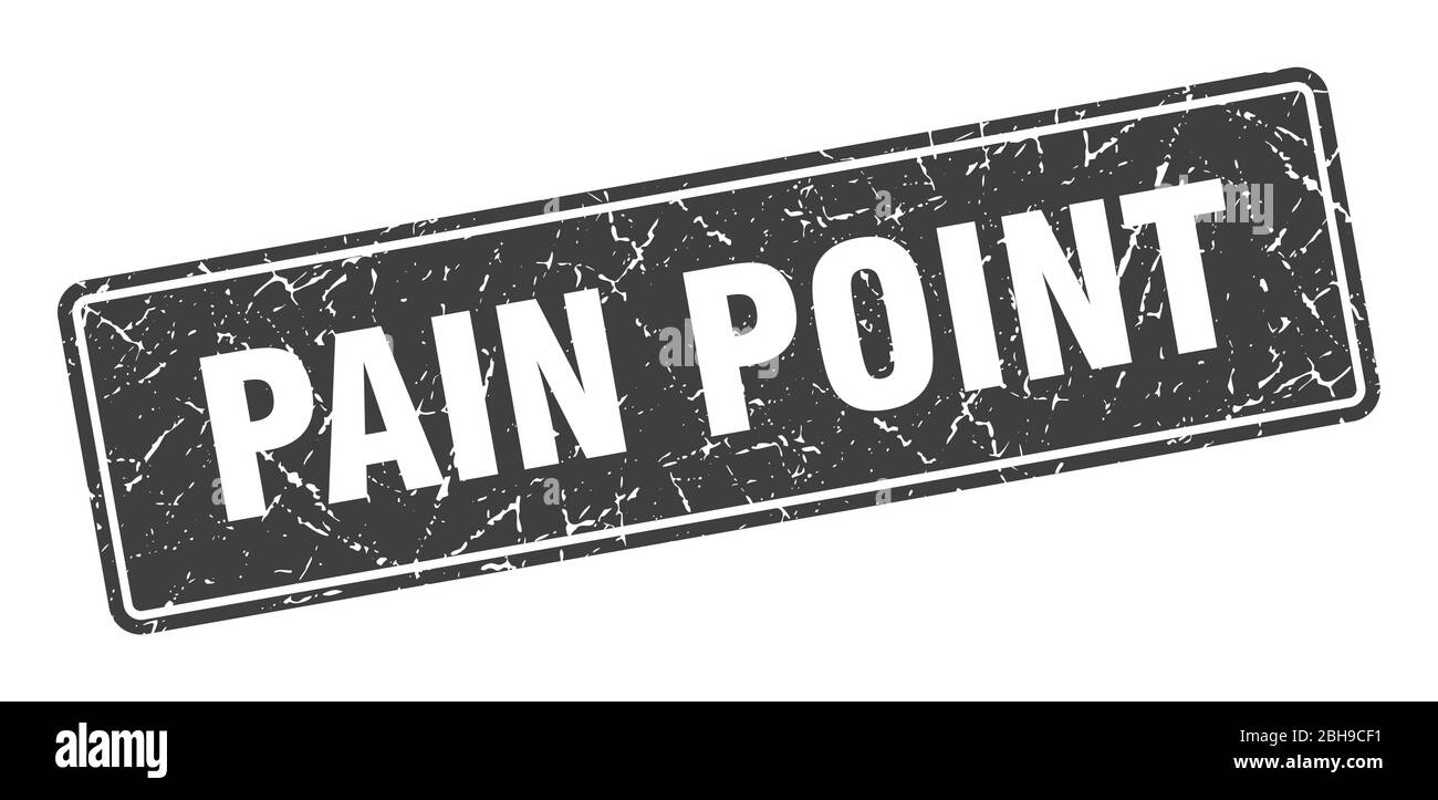 pain point stamp. pain point vintage black label. Sign Stock Vector ...
