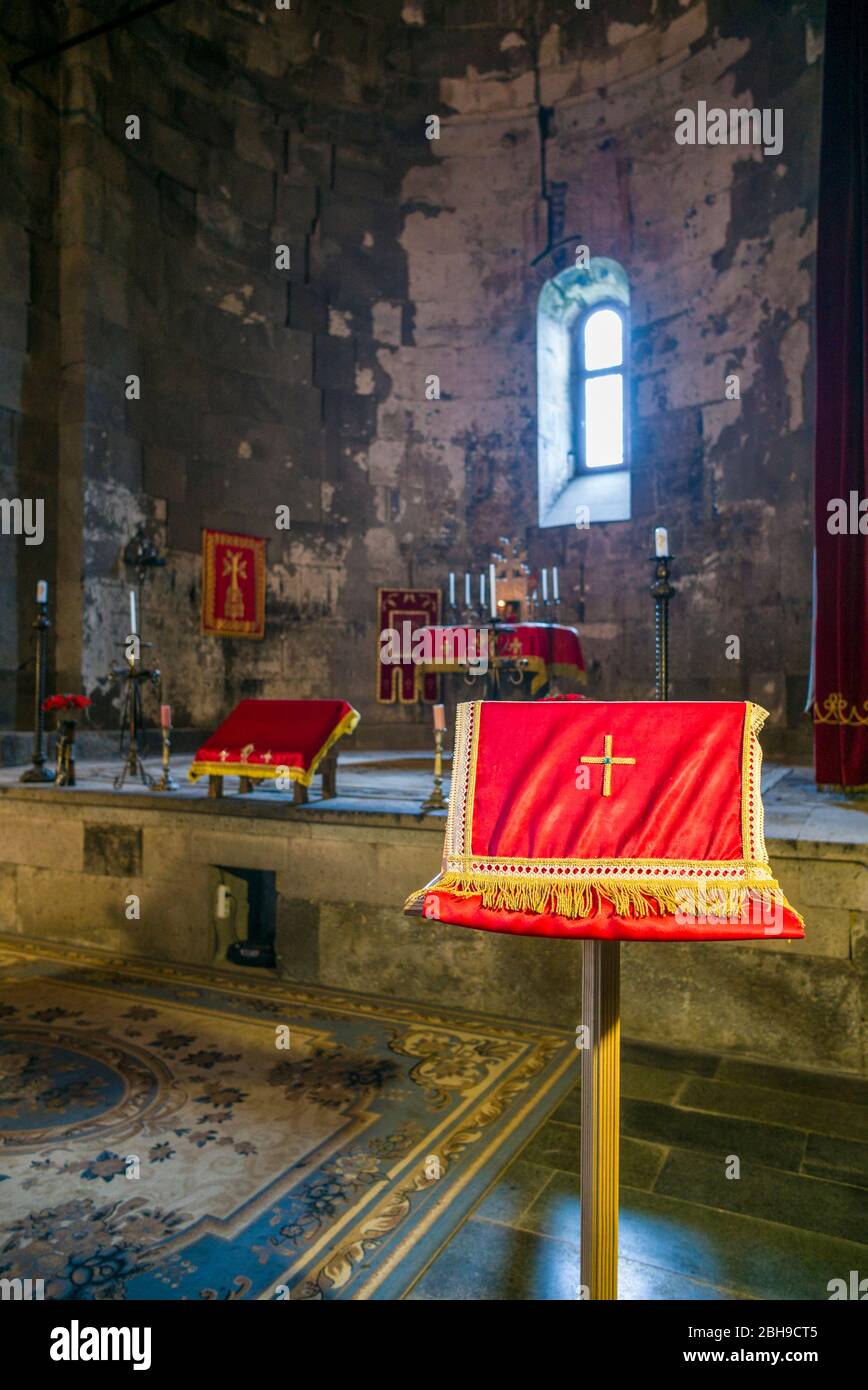 Armenia, Tatev, Tatev Monastery, 9th century, interior Stock Photo - Alamy