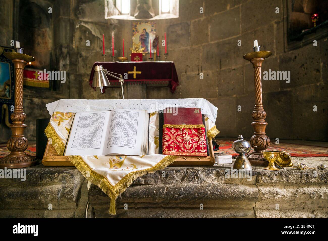 Armenia, Tatev, Tatev Monastery, 9th century, interior Stock Photo - Alamy