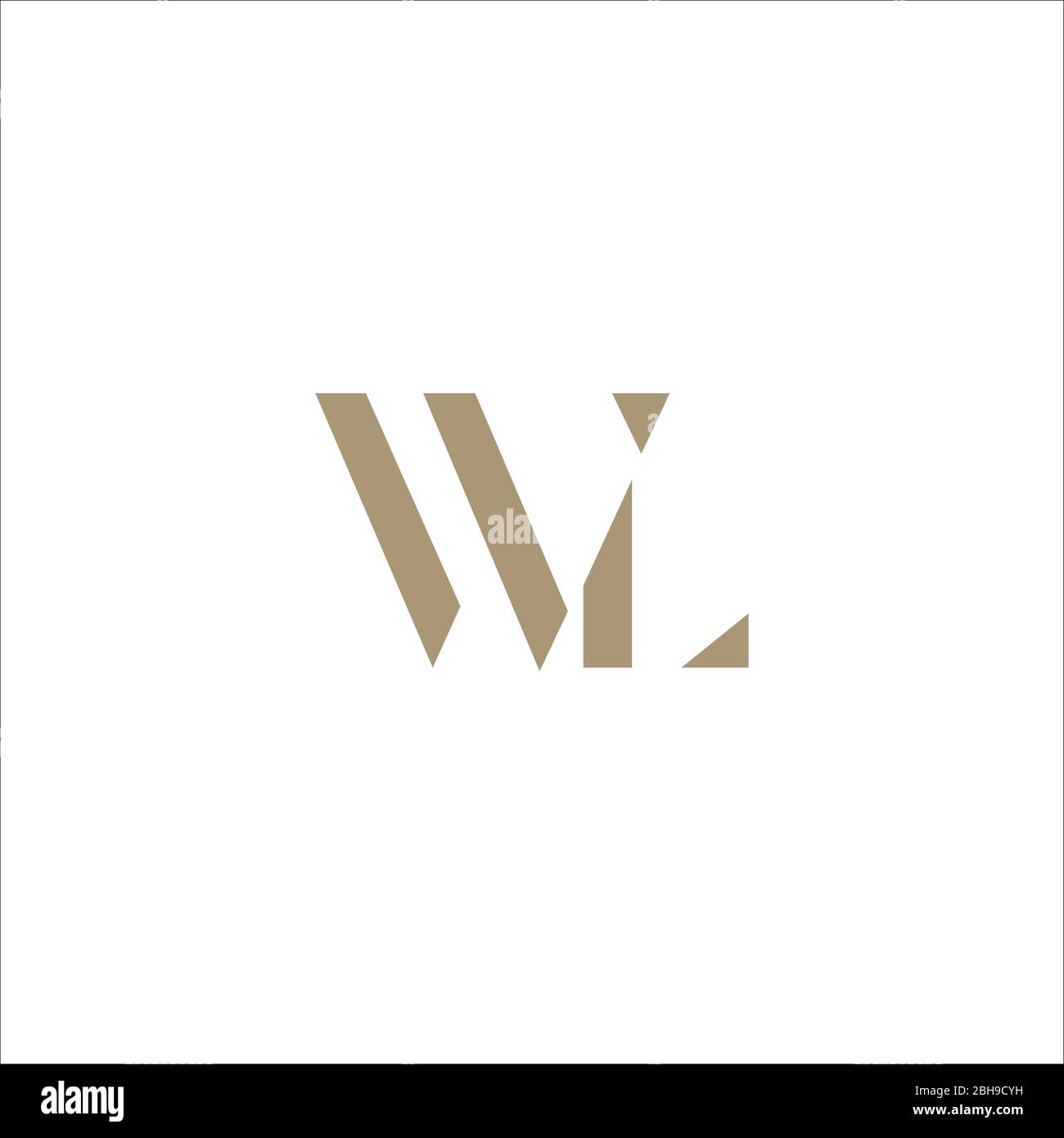 Initial letter wl logo or lw logo vector design template Stock Vector ...