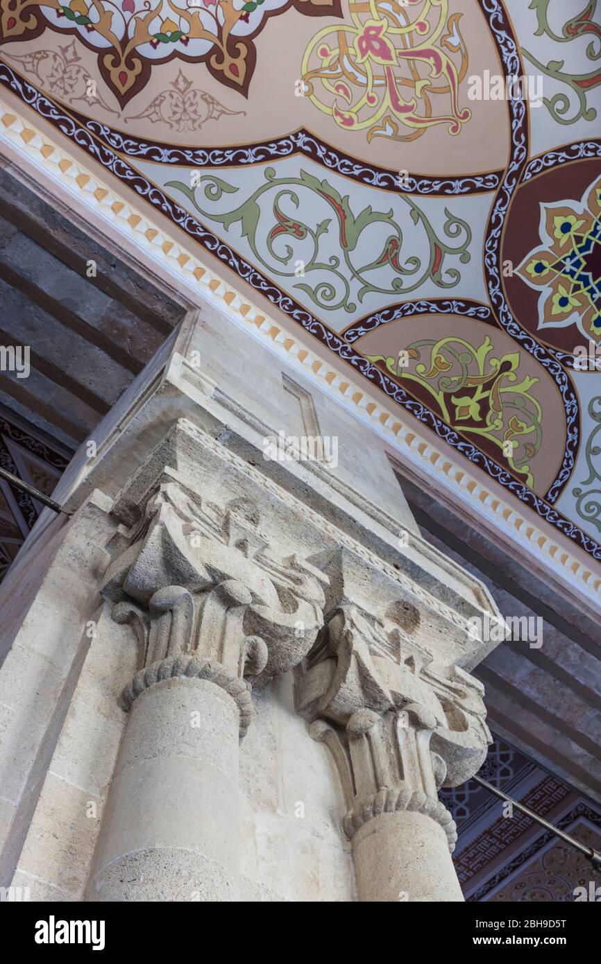 Azerbaijan, Samaxi, Juma Mosque or Friday Mosque, interior Stock Photo ...