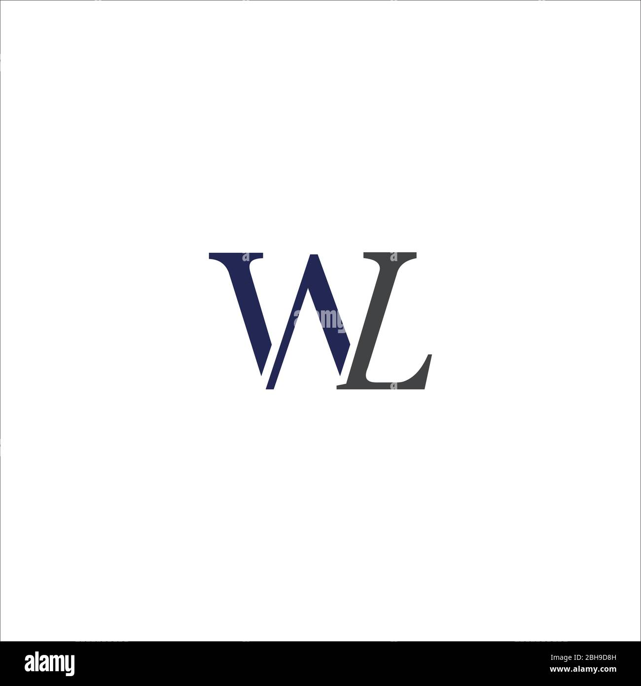 Initial letter wl logo or lw logo vector design template Stock Vector ...