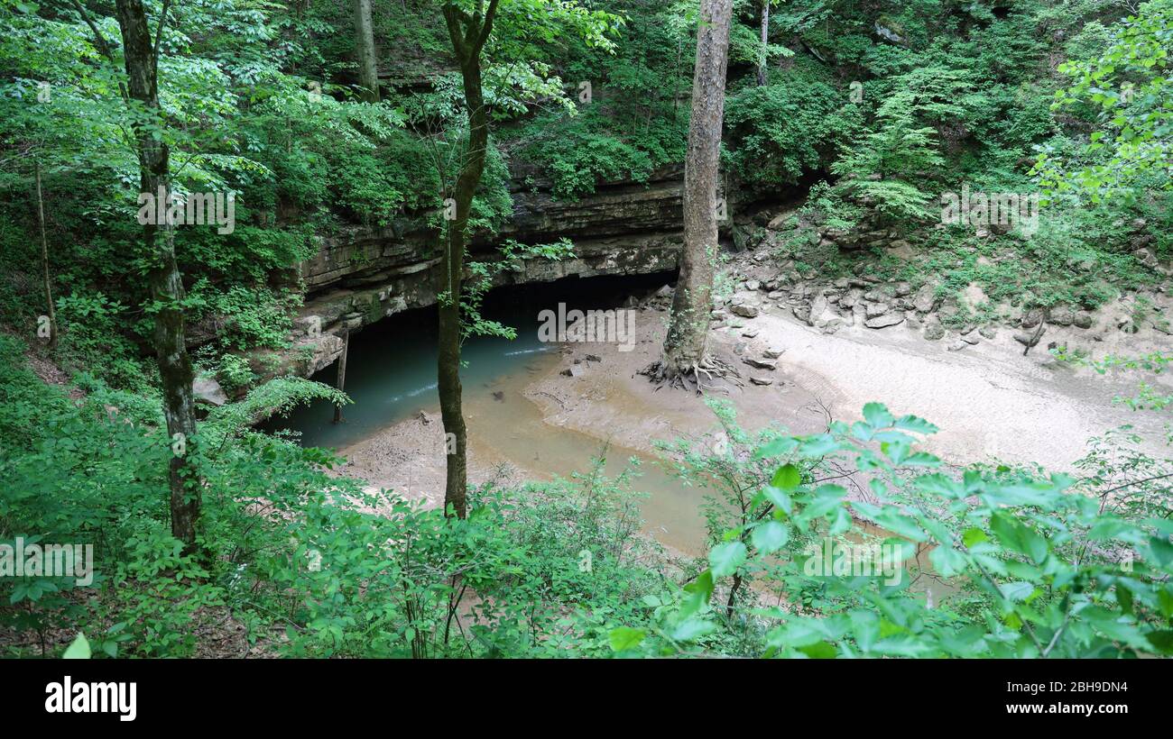River Styx Spring at Mammoth Cave National Park. The water exit from ...