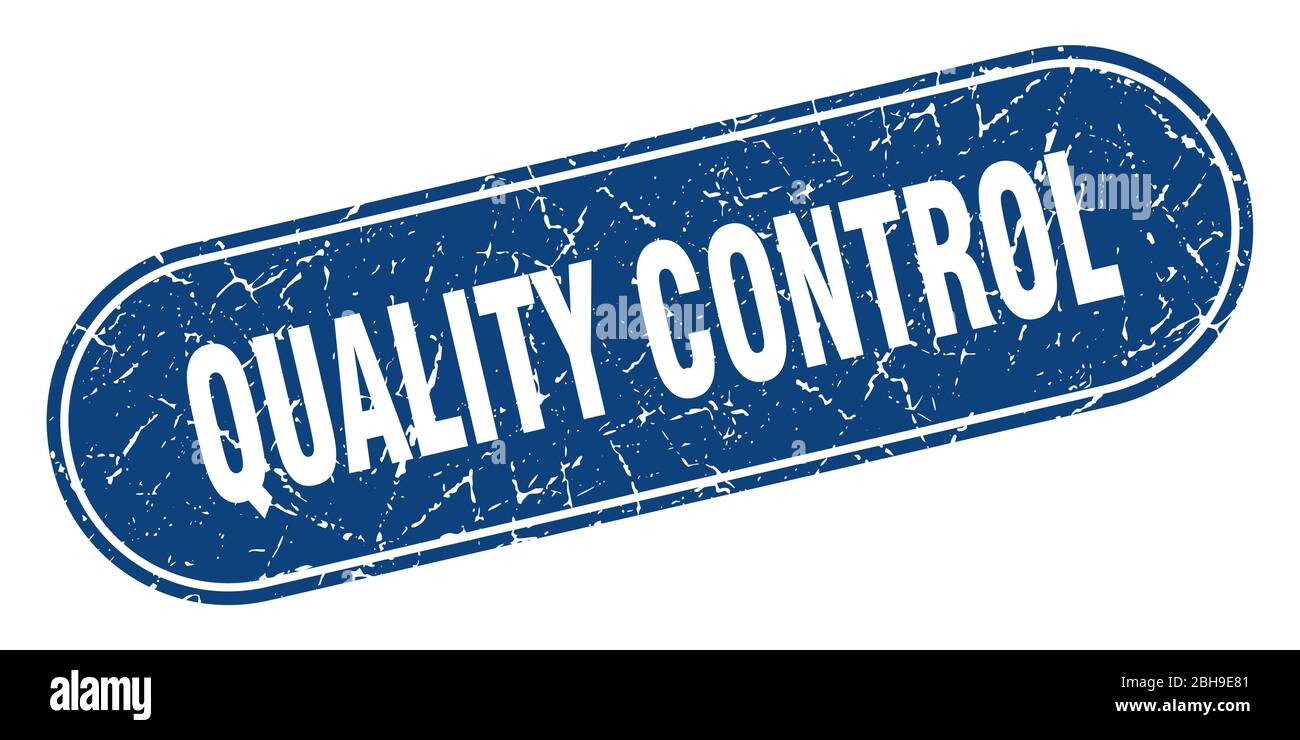 Quality control blue grunge stamp Stock Vector Images - Alamy