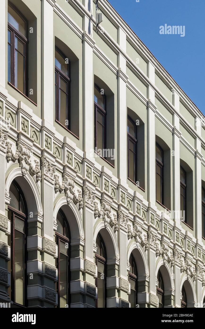 Georgia, Tbilisi, Rustaveli Avenue, building detail Stock Photo - Alamy