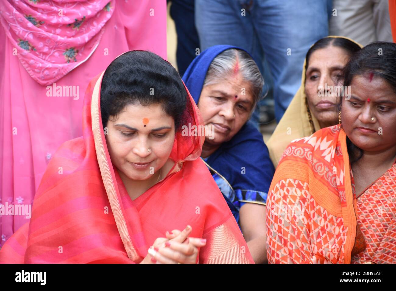 Krishna Gaur ji BJP pradesh mantri and EX mayor tree plantation Stock ...