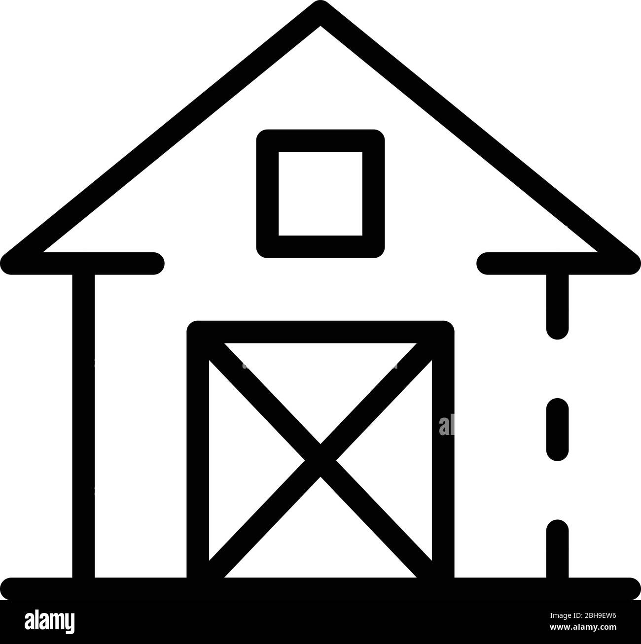 Farm barn icon, outline style Stock Vector Image & Art - Alamy