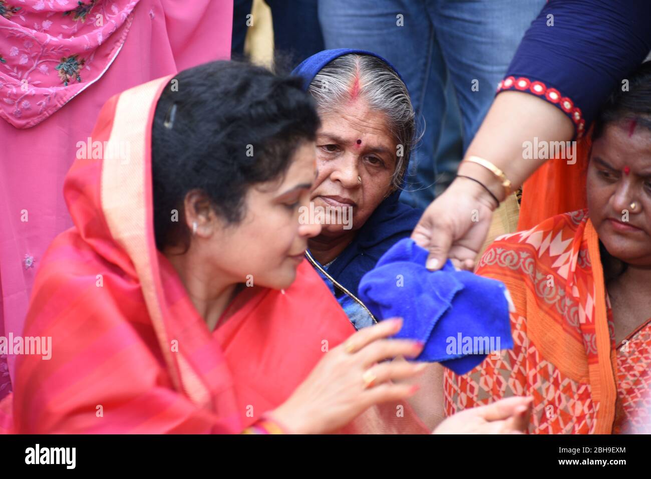 Krishna Gaur ji BJP pradesh mantri and EX mayor tree plantation Stock ...