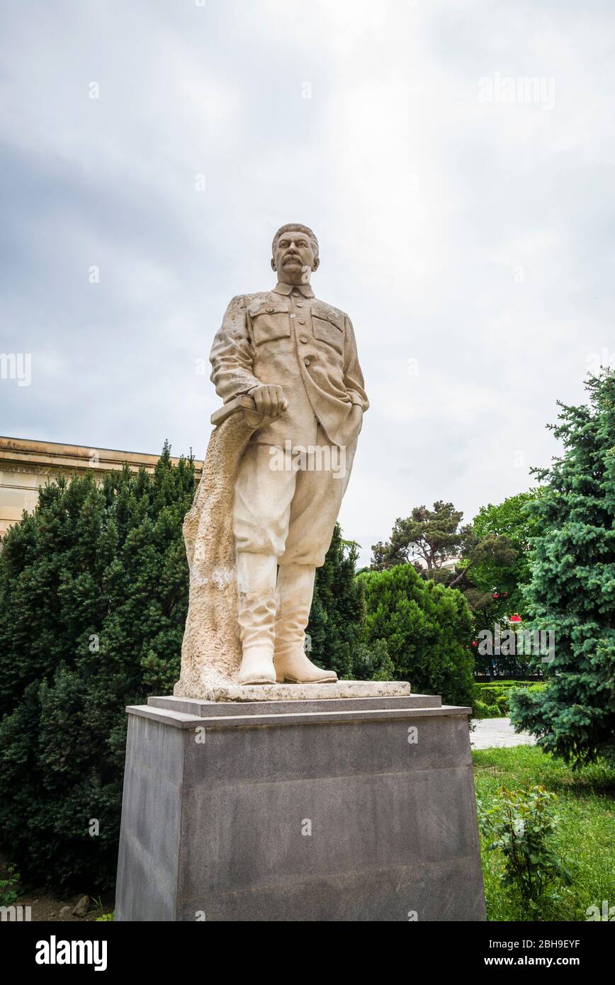 Georgia, Gori, statue of former Soviet dictator Joseph Stalin Stock ...