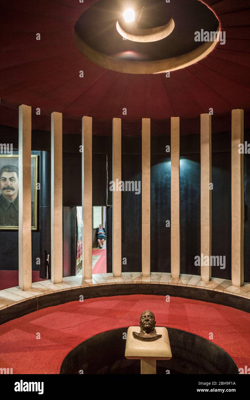 Georgia, Gori, Stalin Museum dedicated to former Soviet dictator Joseph ...
