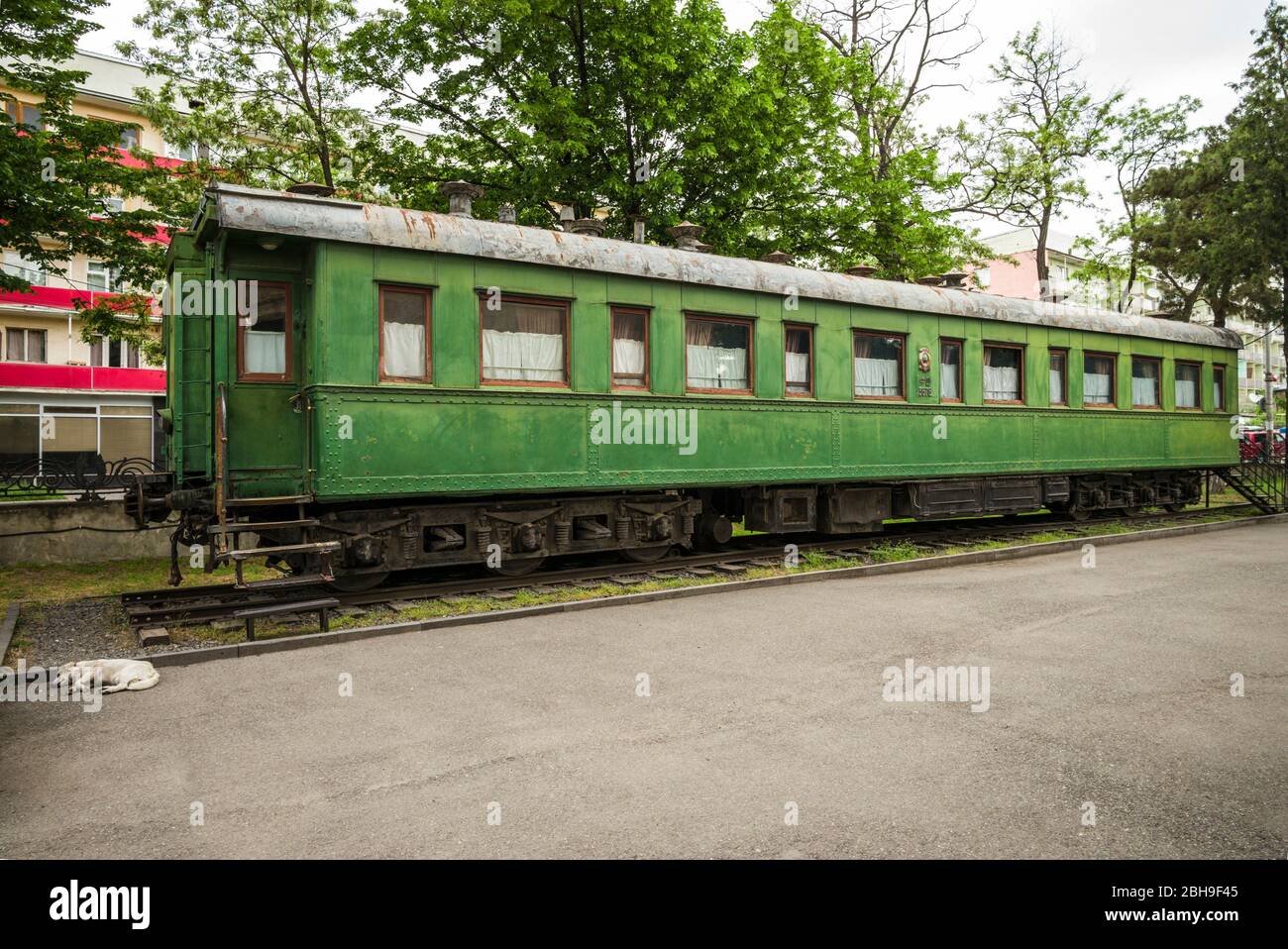 Georgia, Gori, armored train wagon once used by Soviet dictator Joseph ...