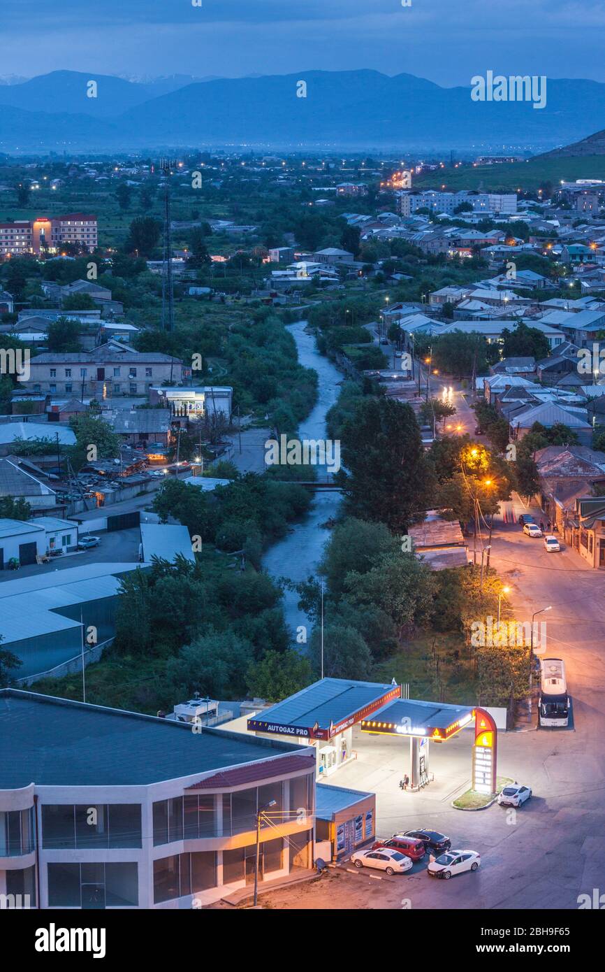 Elevated town view from gori fortress hi-res stock photography and ...