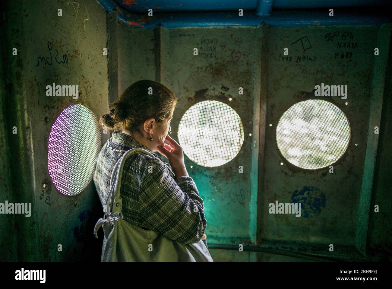 Passenger inside mining cable car hi-res stock photography and images ...