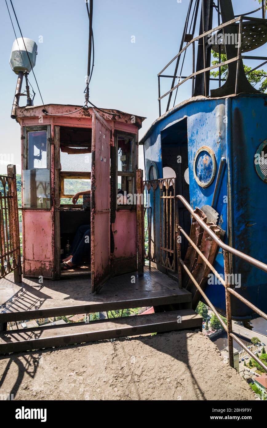 Mining town cable car station hi-res stock photography and images - Alamy