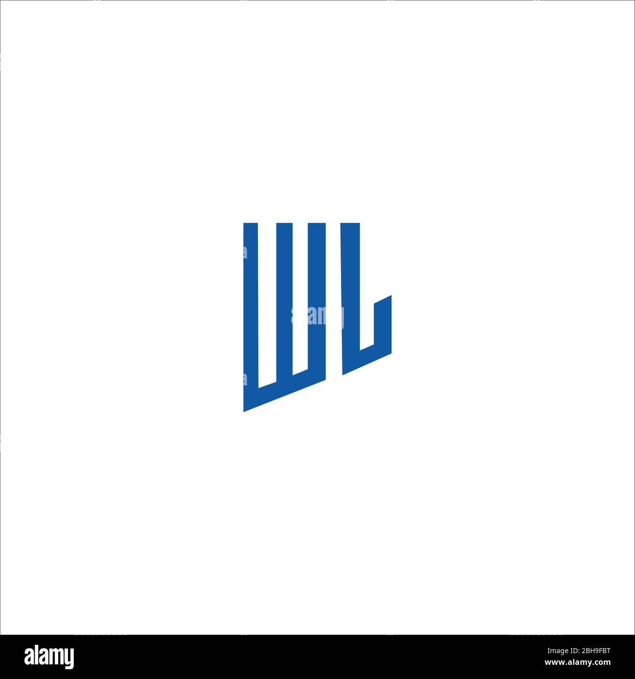 Initial letter wl logo or lw logo vector design template Stock Vector ...