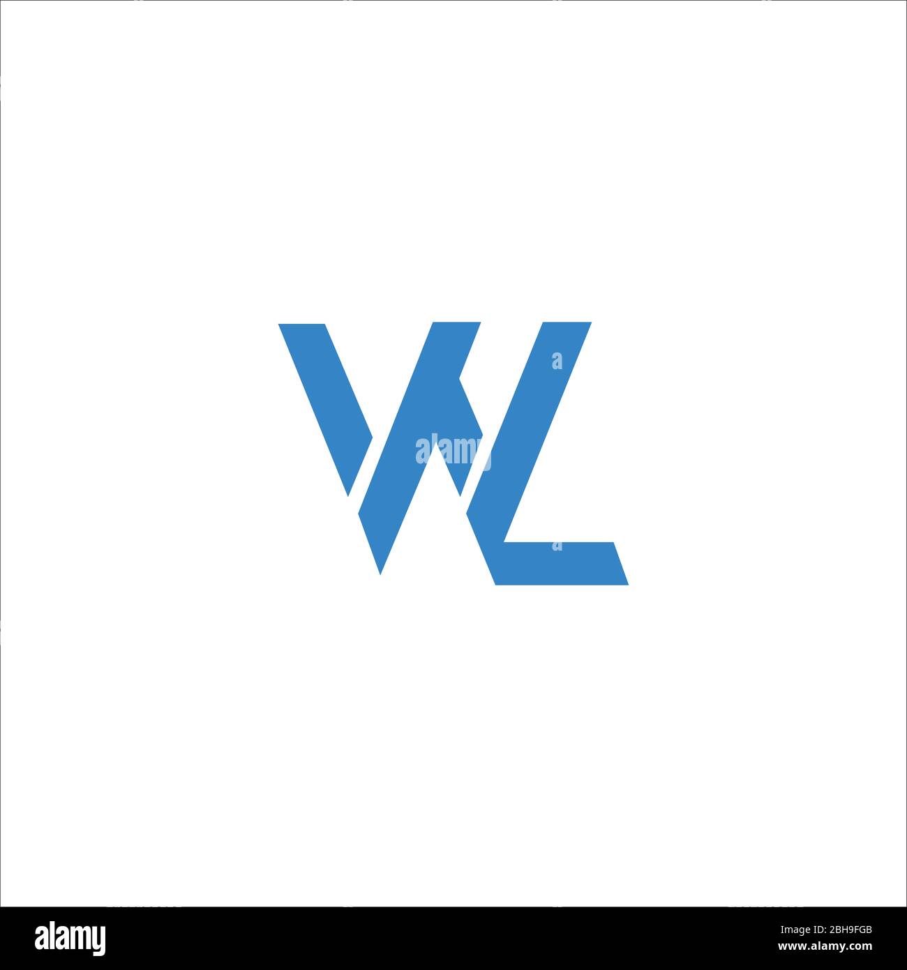 Initial letter wl logo or lw logo vector design template Stock Vector ...