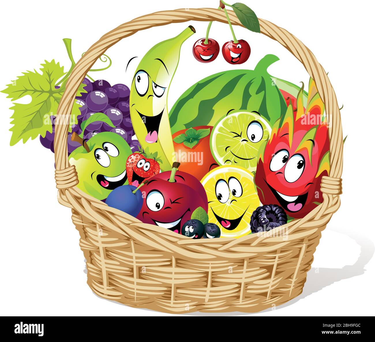 Cartoon Fruit Basket